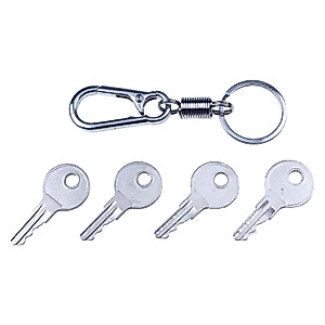 ZTUOAUMA 4X RV Keys CH751 for RV Compartments Campers Cabinet Door Hatch Locks Carts T-Handles Pickup Shells Tool Boxes Trash Laundry Chutes Sprinkler Controllers