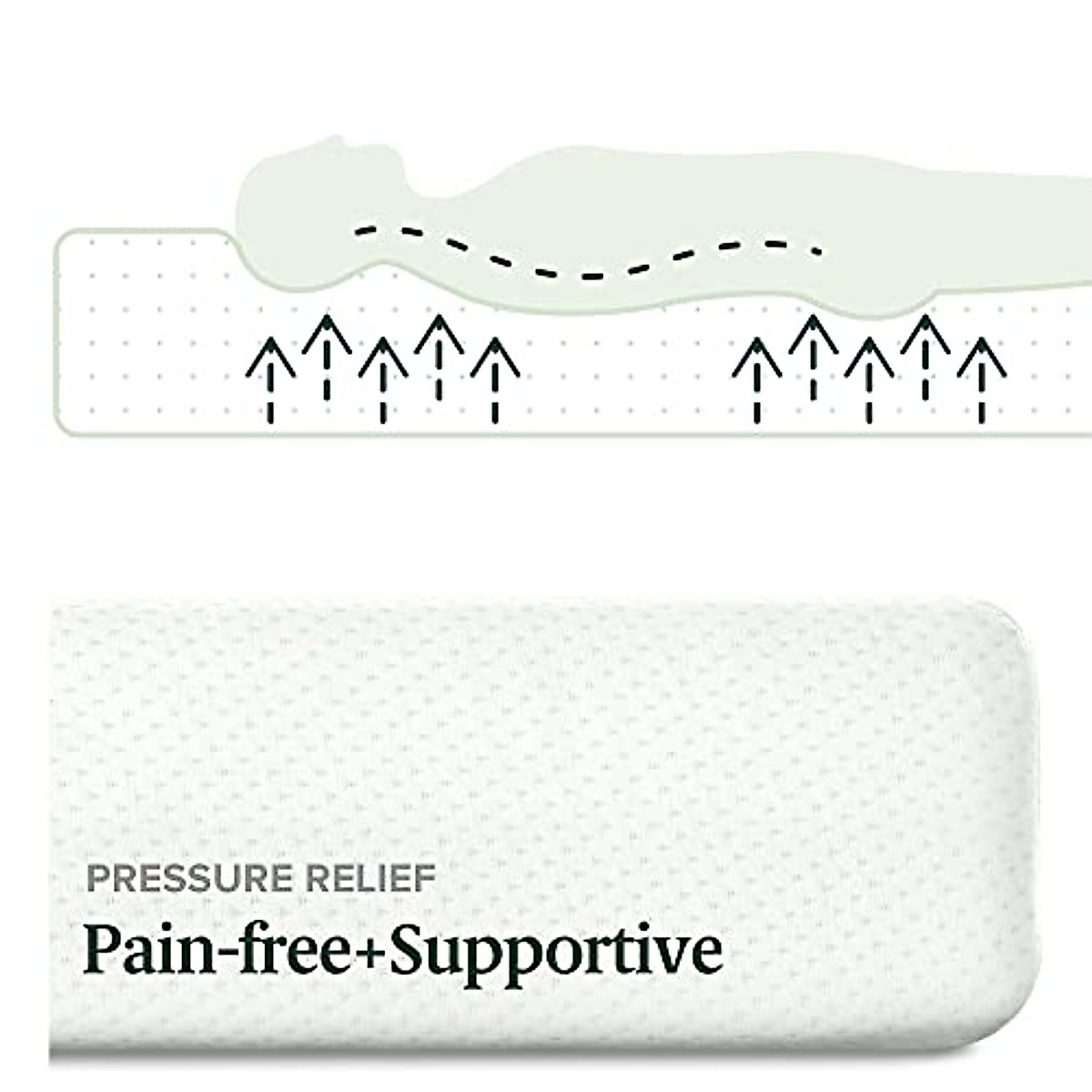 Zinus 6 Inch Green Tea Memory Foam Mattress / CertiPUR-US Certified / Bed-in-a-Box / Pressure Relieving, Twin, White