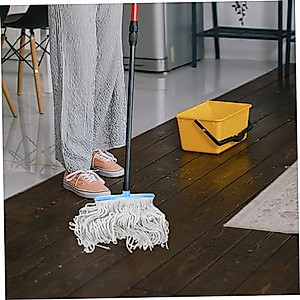 Didiseaon Replaceable Mop Head Mop Replacement Wet Industrial Mop Heads Commercial Mop Heads Rope Mop Head Mop Heads Cleaning Mop Head Wet Mop Looped End Sweeper Mop Heads Plastic