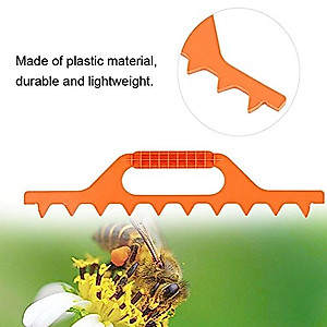 GLOGLOW 7/8/9 Frame Hive Spacer for Spacing Bee Frames, Bee Hive Frame Spcing Tool for spacing 8 Frames in a 10 Frame Sized Box, Beekeeping Equipment(Orange 9 Frame)