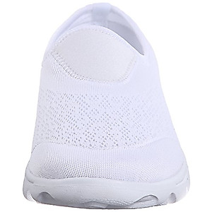 Propét Womens TravelActiv Slip On Walking Walking Sneakers Shoes Casual - White - Size 12 2E