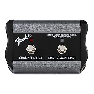 Fender 2-Button 3-Function Footswitch: Channel/Gain/More Gain with 1/4-Inch Jack