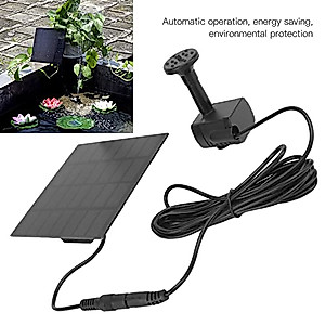Solar Water Pump Floating Fountain,Solar Fountain Pump,Powered Water Floating Sprinkler,3 Nozzlesfor Bird Bath, Fish Tank, Pond or Garden Decoration, Solar Water Pump Floating Fountain,Solar Foun