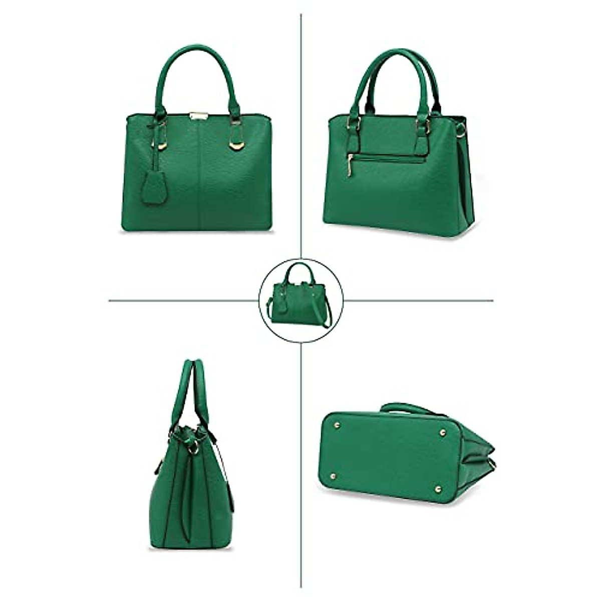 Pahajim Women Fashion Purses and Handbags Shoulder Tote Bags Top Handle Satchel for Women (green)