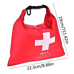 First Aid Kit Dry Bag, Travel Empty First Aid Kit Pouch Storage Bag for Emergency, Portable Waterproof First Aid Kit Dry Pack Pouch for Outdoor Camping Drifting Hiking