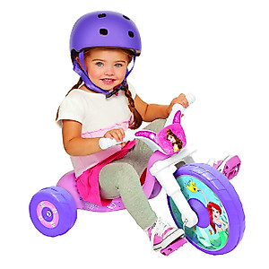 Disney Interactive Studios Disney Princess Ride-On 10" Fly Wheels Junior Cruiser Tricycle with Sounds - Toddler Bike Trike, Ages 18-36M, for Kids 33”-35” Tall - 35 lbs. Weight Limit