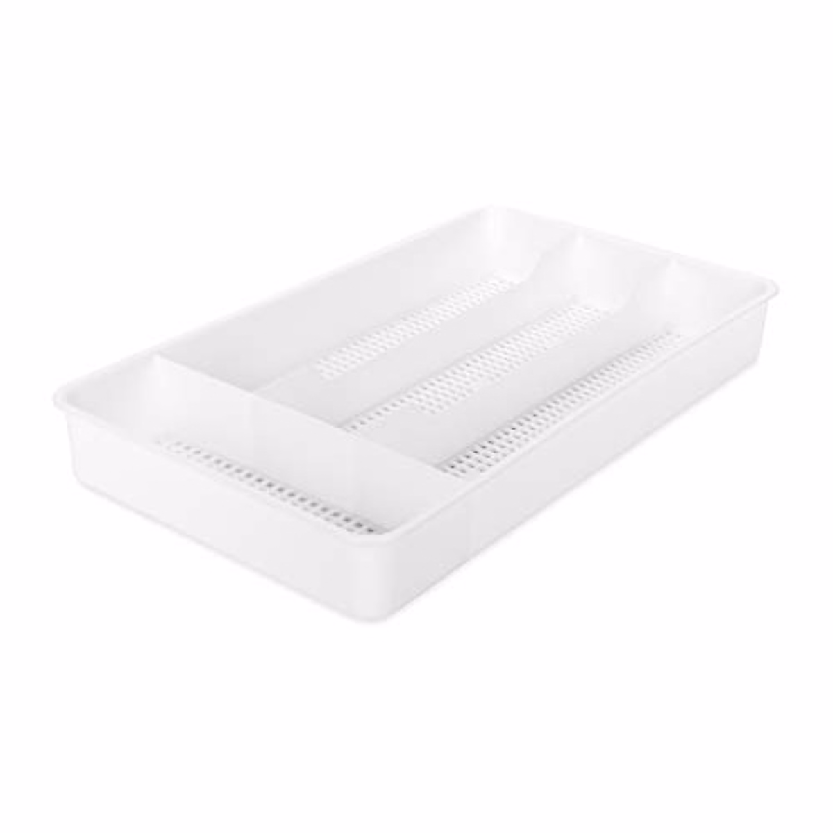 Camco 43508 Cutlery Tray - Designed for RV and Compact Kitchen Drawers - Easily Organize and Store Kitchen Flatware - White
