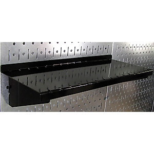 Wall Control 30-WGL-200GVB Galvanized Steel Pegboard Tool Organizer, Galv/Black