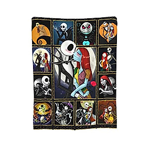 Cartoon Flannel Blanket Super Soft Conditioner Throw Blanket for Couch Sofa Couch Bed All Season 50"x40"
