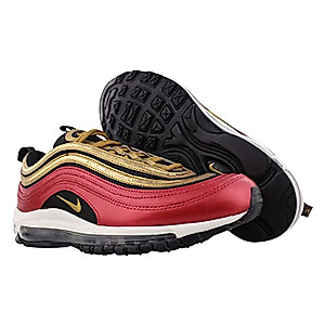 Nike womens Air Max 97 Trail Running Shoes, University Red/Metallic Gold, 6.5
