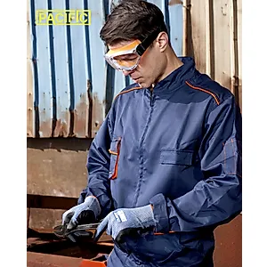 PACIFIC PPE Safety Goggles Over Glasses for Men and Women, Anti Fog Scratch Resistant, Eye Protection, Adjustable Elastic Headband