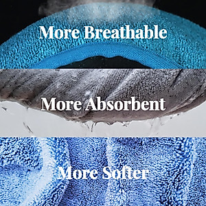 YoulerTex Microfiber Hair Towel Wrap: Women 2 Pack 10 inch X 26 inch, Super Absorbent Quick Dry Hair Turban for Drying Curly Long & Thick Hair (Peachy Beige+White)