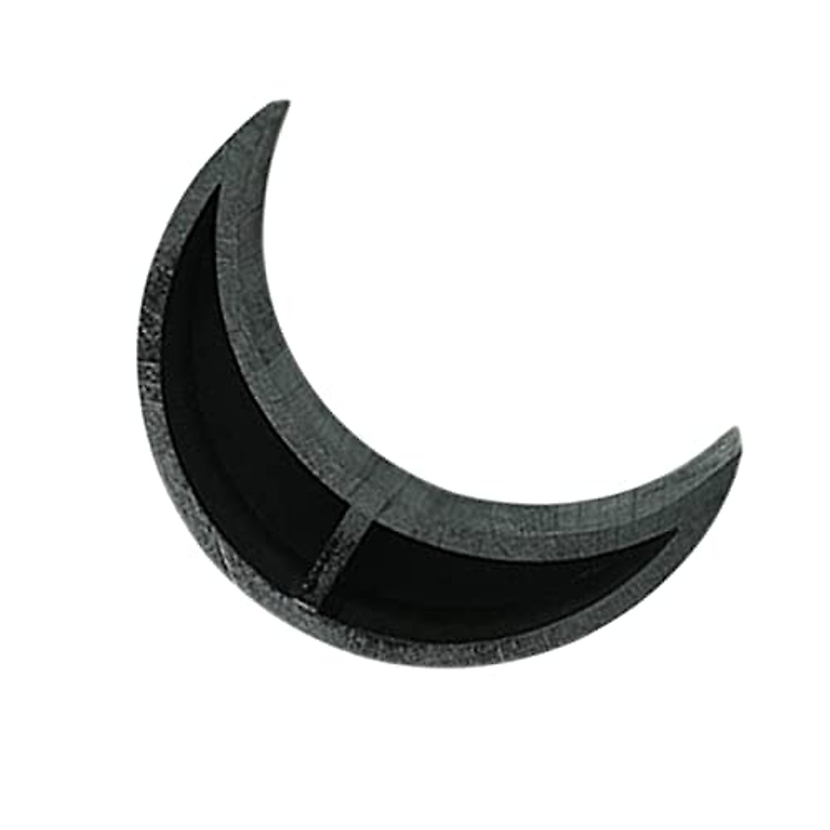 Yudanny Moon Shelf, Wooden Wall Hanging Display Shelf Moon Phase Shelf Wall Decor for Home Office, Black (1833472120967AM103US66)