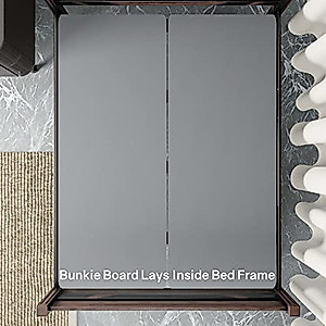 Greaton, 1.5-Inch Split Bunkie Board for Mattress/Bed Support - Fully Assembled, Improved Comfort and Support, King, Gray.