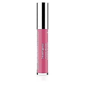Neutrogena Hydro Boost Moisturizing Lip Gloss, Hydrating Non-Stick and Non-Drying Luminous Tinted Lip Shine with Hyaluronic Acid to Soften and Condition Lips, 50 Radiant Rose, 0.10 oz