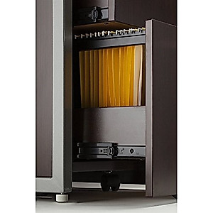 Bush Business Furniture Easy Office 2 Person Cubicle Desk with File Cabinets, 60W x 45H, Mocha Cherry Satin