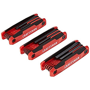 CRAFTSMAN Hex Key Set, 25-Key, 3-Pack, Folding (CMHT26004)