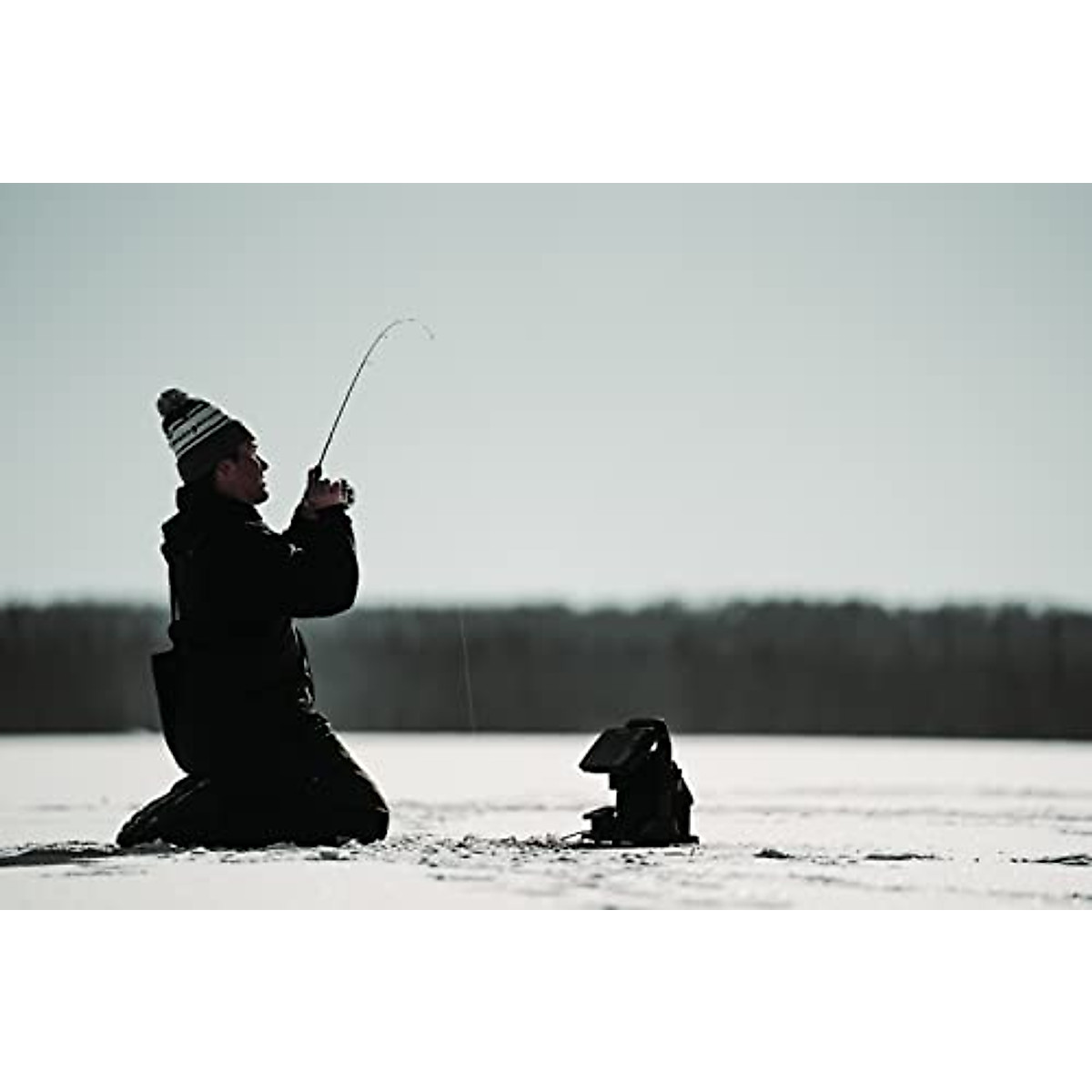 13 FISHING - Tickle Stick - Ice Fishing Rod - Gen 3 - 27" L (Light) - 1/16-1/8oz - PC2 Flat-Tip Blank - TS3-27L, Black