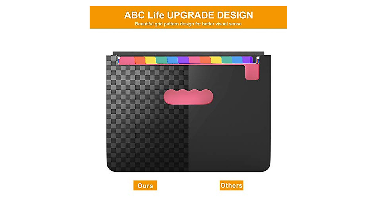 Abc Life 13 Pocket Accordion File Organizer A4 Letter