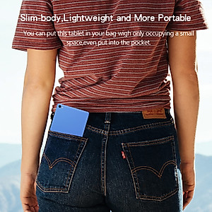 7 inch Tablet Android Oreo Go Tablet PC with 32 GB ROM Storage, Quad Core Processor, HD IPS Display, Dual Cameras, WiFi, Bluetooth - Android Tablet （Blue）