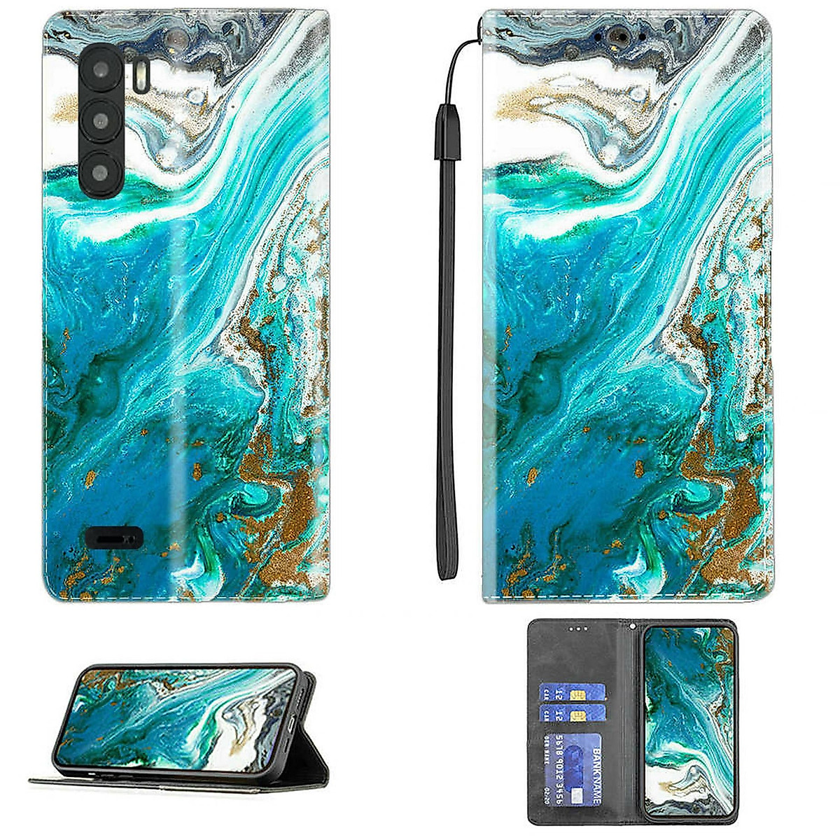 Aroepurt Sky Elite G63 Case Compatible with Sky Devices Elite G63 Phone Case Cover PU Leather Kickstand Magnetic Wallet Case CPT13