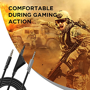 Replacement Astro A10 Cord Cable with Volume Control - Works with Astro A40, A40TR Gaming Headset Cable - Audio Gaming A10 Headset Cable Fits Xbox One, PS4, PC, Most Smartphones (6.5 Feet/2.0 M)