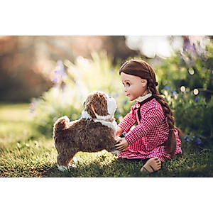 Little House on The Prairie Pets for 18 Inch Dolls Black Susan Cat and Jack The Bulldog, Compatible with American Girl, by The Queen's Treasures