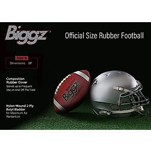 Biggz (Pack of 12) Premium Rubber Official Size Footballs