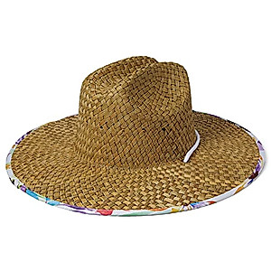 Roxy Women's Pina to My Colada Straw Hat, Snow White PUALANI Combo 231