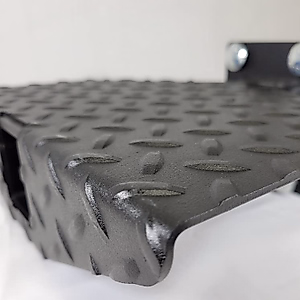 Premium U.S.A. Steel Boat Trailer Step - F&F Steel Design - Fits 2" x 4" Trailer Frames – Professional Powder Coated Boat Trailer Step – Textured Black – Boat Accessibility Step