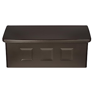 Architectural Mailboxes Wayland Galvanized Steel Wall Mount Mailbox, 2689RZ, Rubbed Bronze, Small Capacity