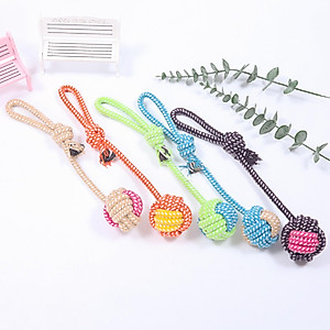 Bydezcon Toy for Dogs Tossing Molar Improving Pet Digestion Molar Chew Toy Great Dental Chew Toy Cotton Rope