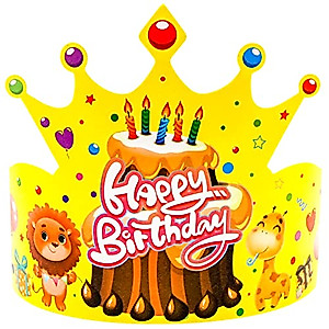 ceiba tree Birthday Crowns for Classroom Kids Bulk 30 Pcs Birthday Hats Students Birthday Party Hats Party Favors Fitted with Clasps
