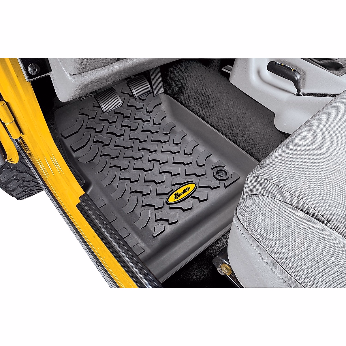 Bestop 51509-01 Front Pair of Floor Mats for Jeep Wrangler 1997-2006,Regular