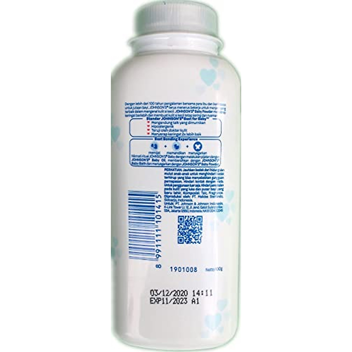 J&J Baby Powder 100G (3.5 OZ.) 3/PK