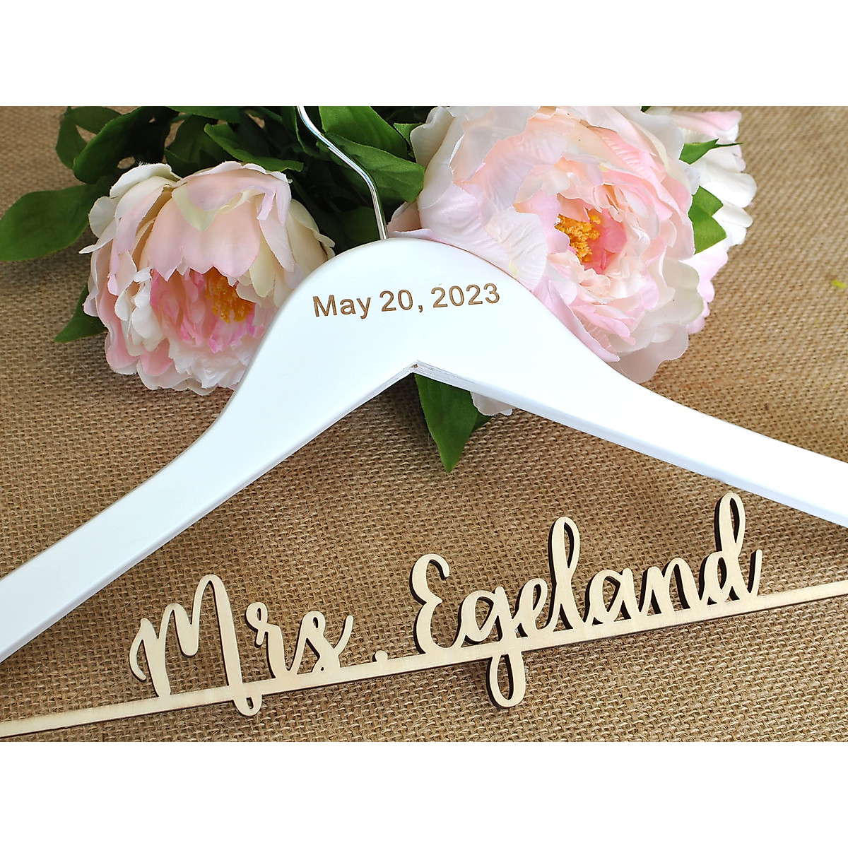 Bride Hanger, Wedding Hanger, Wedding Gift, Personalized Bride Hanger, Honor Maid, Bridesmaid, Doctor, Graduation Dress Hanger