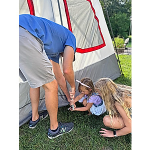 ALPS Mountaineering Camp Creek Two-Room Tent - Gray/Red