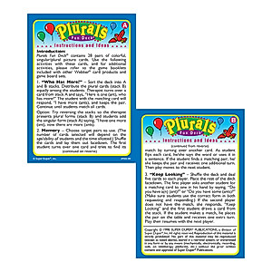Super Duper Publications | Plurals & Irregular Plurals Fun Deck Flash Cards Bundle | Educational Learning Resource for Children