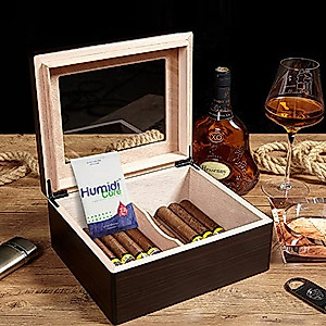 Humidi-Cure 10Packs RH73% Cigar Humidors,2-Way Humidity Control Packs,73% Humidor Packets with RH Indicator Card,Size 8g