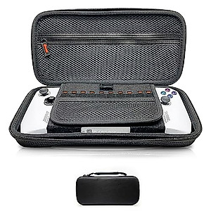 TERPINK Hard Shell Carrying Case Compatible with ASUS ROG Ally Gaming Handheld 7 inch 2023, Built-in Memory Card Storage Slot, Impact-Resistant, Splash Resistant, Hard Case for Travel and Storage