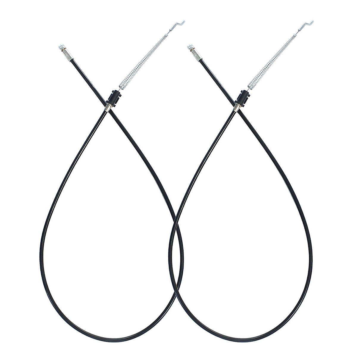 Biaungdo 2 Pcs Sofa Recliner Cables, Universal Recliner Part Release Cable Replacement Part Metal Sofa Couch Recliner Pull Handle Hook Exposed Cable (Black, 38.2in Total Length)