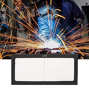 Welding Helmet Magnifier Cheater Lens, Welding Magnifying Lens Eye Protecting Welder Accessories 1.0/1.5/2.0/2.5/3.0 Diopter Cheater Lens for Welding Helmet (2.5)