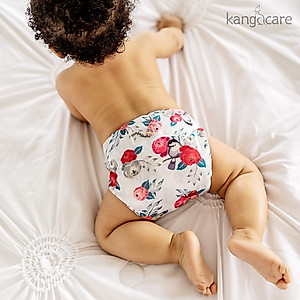 Kanga Care Rumparooz Double Leg Gusset Reusable Cloth Diaper Cover Newborn Snap | Lily 4-15 lbs