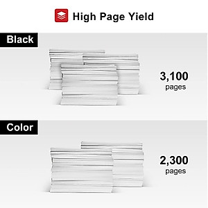 054 Toner Cartridge Set, Compatible for Canon 054H Cartridge CRG 054 to use with ImageClass LBP622Cdw MF644Cdw MF642Cdw MF640C LBP620 Toner Printer, Complete 4-Color