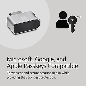 Kensington FID0 U2F and FIDO2 USB-C Security Key and Fingerprint Reader - Windows, macOs, Chrome