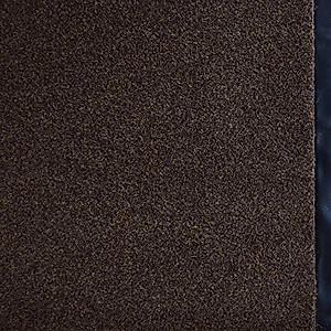 iCustomRug Heavy Duty Interior/Exterior Waterproof Utility Plush Pile Vinyl Back Runner,Mats,Area Rug, Non-Slip,70 Custom Sizes for Doorway,Balcony,Hallway,Commercial,Retail Space 4' X 9' Brown