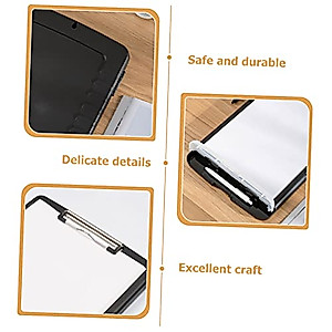 Storage Exam Paper Clips Teacher Clipboard Folder Clipboard Test Paper Holder File Clip Practical Document Holder A4 Black Pp Seal Test Strip Plastic Document Folders