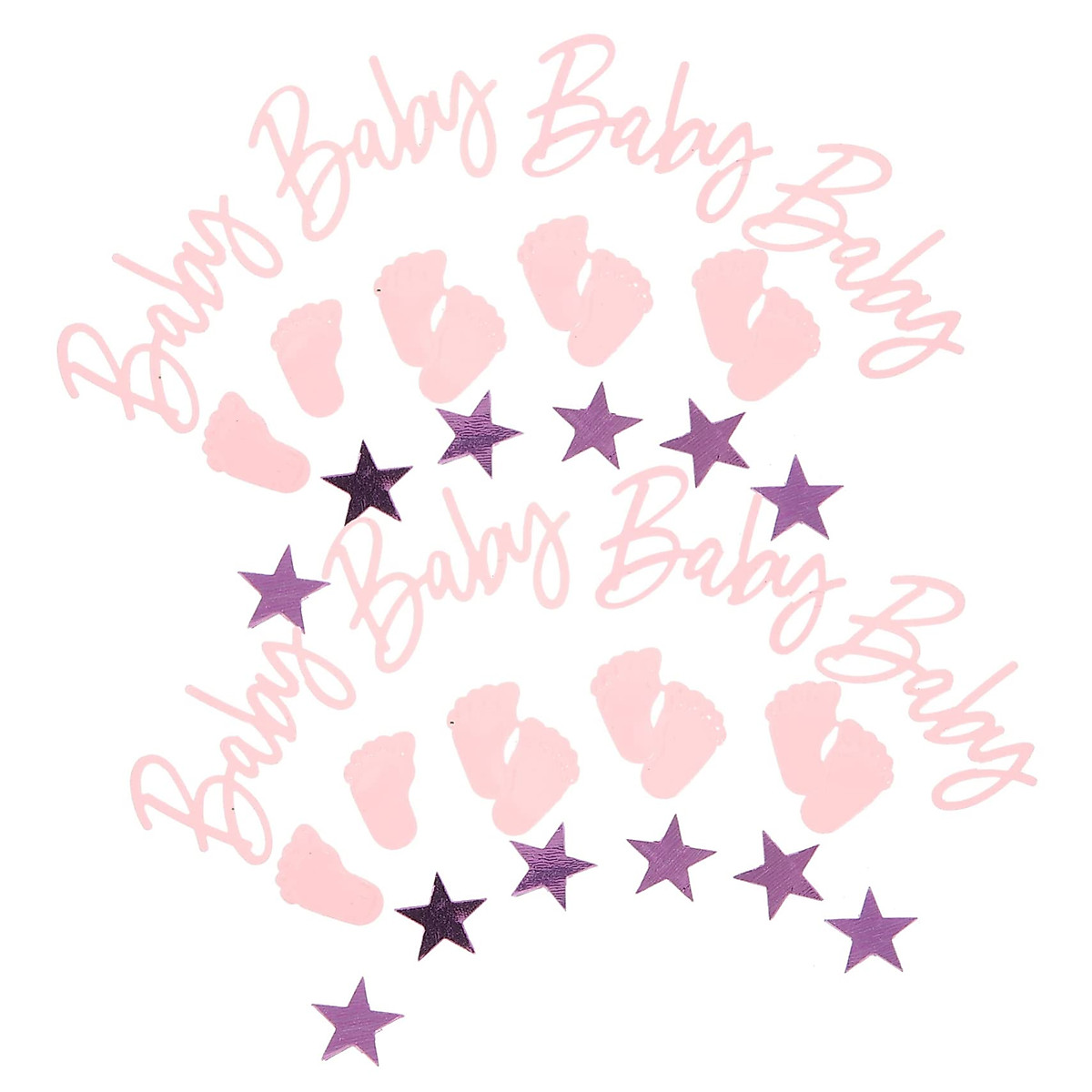 2pcs 1 Baby Shower Birthday Party Prop Table Scatter Confetti Party Favors Birthday Party Layout Supply Baby Confetti Birthday Confetti Shower Party Supplies Genders Reveal Ideas