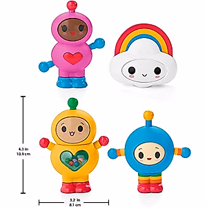 Fisher-Price Happy World Friends Set, Gift Set of 4 Sensory Activity Toys for Infants and Toddlers Ages 6 Months and Older