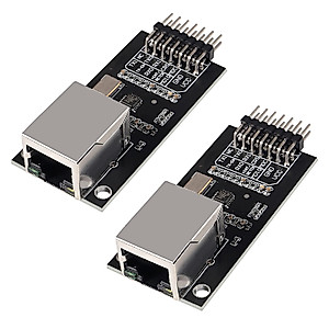 DWEII 2PCS LAN8720 Ethernet Board High Performance 10 100 Ethernet Physical Layer Transceiver (Phy) Module Kit Embedded Web 3.3V Server for Arduino